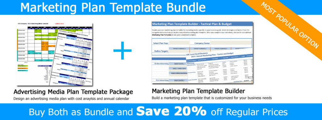 Marketing Plan Bundle: Marketing Template Builder and Advertising Media ...